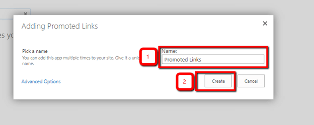 Working With Promoted Link List In SharePoint